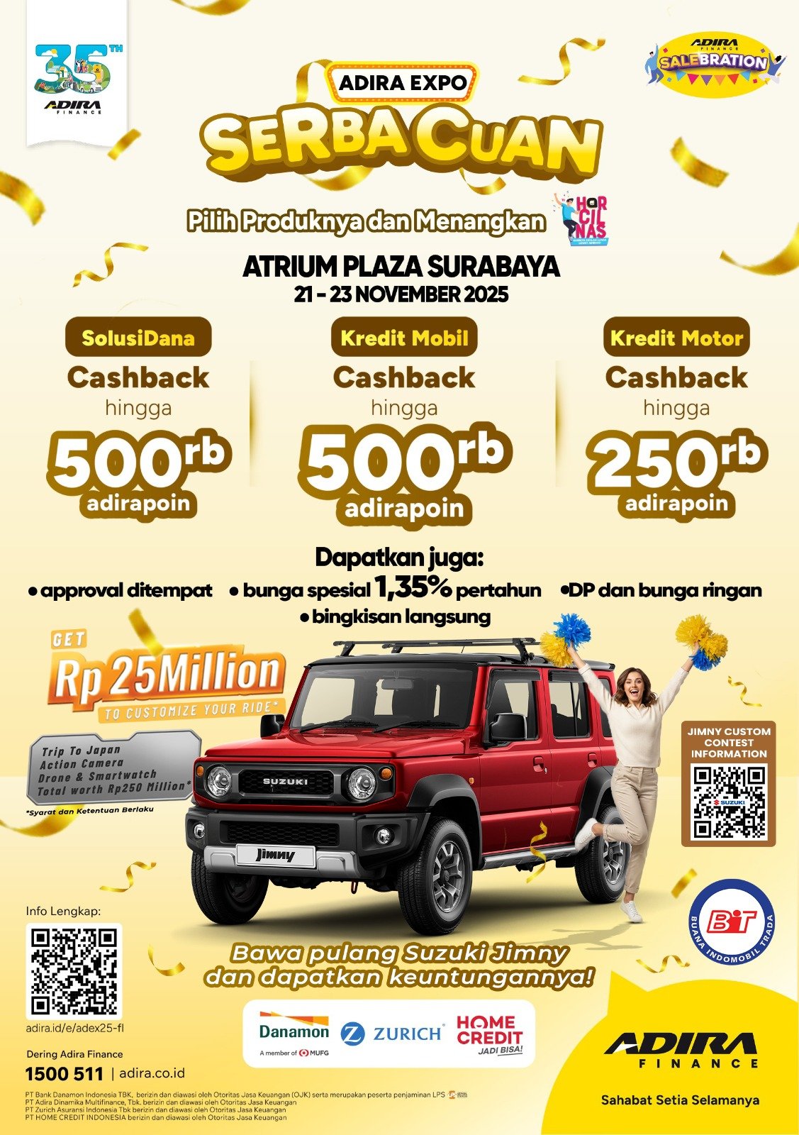 Adira Expo Surabaya – Cashback 500rb & Custom Suzuki Jimny 25 Juta ...